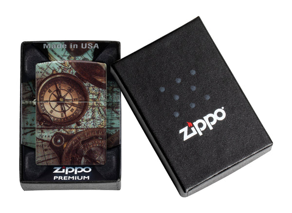 Zippo Compass Design Lighter – Whitby & Co (UK) Ltd